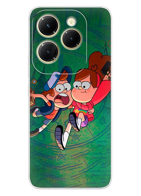 Чохол для Інфінікс Хот 40 Про з силікону Gravity Falls Гравіті Фолз Діппер та Мейбл Пайнс