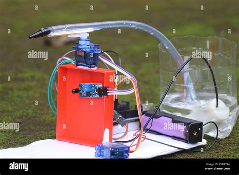Working Prototype Of A Fire Detection And Water Spraying Robot Made With Microcontroller Fire