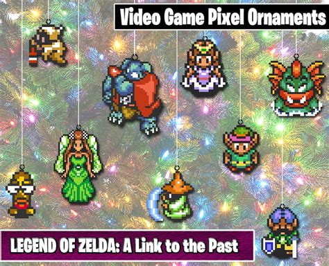 Legend Of Zelda A Link To The Past Pixel Ornaments New Magnet Feature
