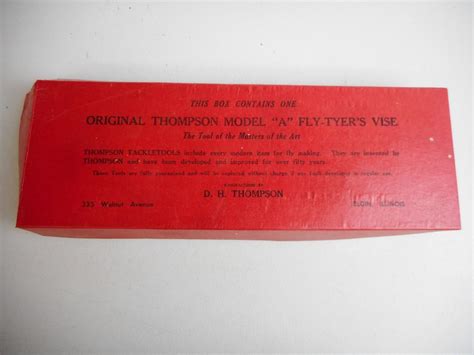 Thompson Model A Fly Tyers Vice