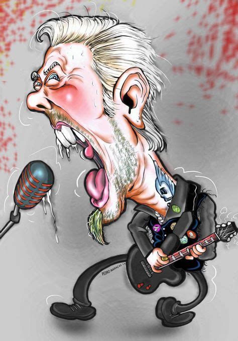 James Hetfield 2014 Sketches Caricature Art