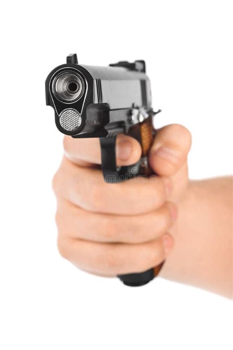 Mano Con La Pistola Imagen De Archivo Imagen De Mano 79853561