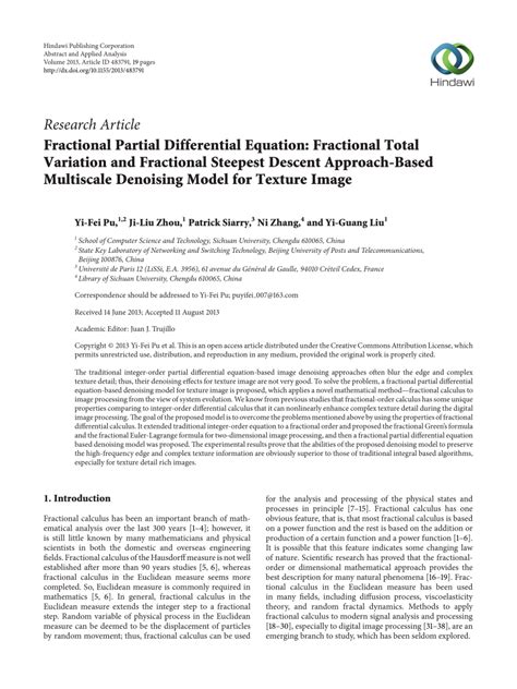 Pdf Fractional Partial Differential Equation Fractional Total
