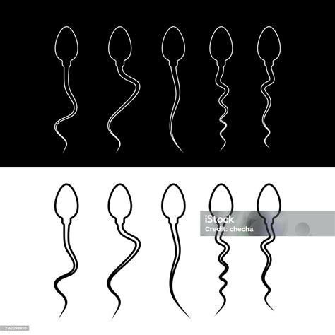 Spermatozoon Icon Symbol Of Fertilization Conception Or Birth Stock