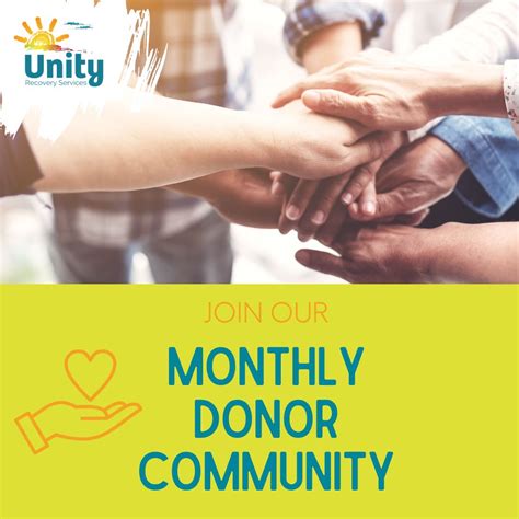 Unity Recovery Services On Linkedin Why Monthly Giving 🌟 Consistent