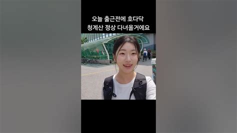 출근전 등산 도전 청계산 정상 최단코스 등산하기 등산 등산코스 등산하는여자 청계산 Youtube