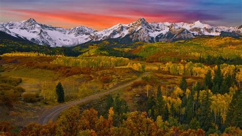 Осенний пейзаж с горами · бесплатная фотография от Axebourne картинки