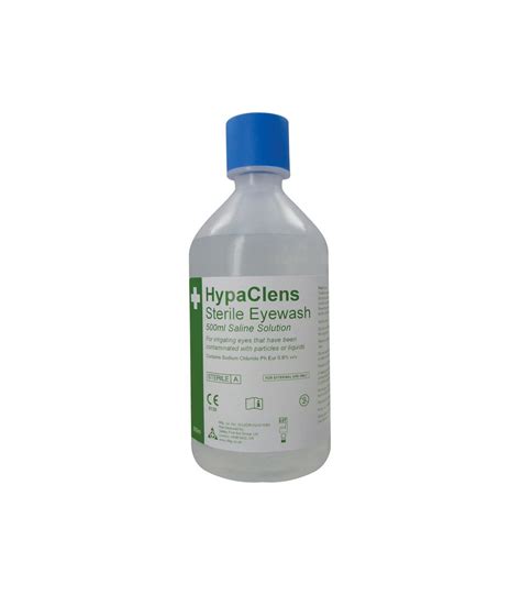 Botella Emergencia Lavaojos 500ml Lesiones Mecánicas Solución 09