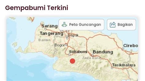 Gempa Guncang Sukabumi M 61 Terasa Hingga Jakarta