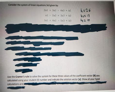 Solved Consider The System Of Linear Equations 33 Given By Chegg