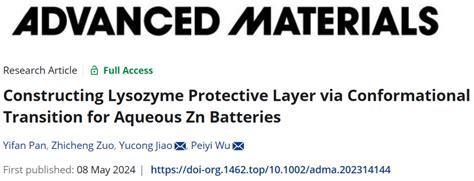 东华大学「国家杰青」武培怡团队，最新am！ 华算科技