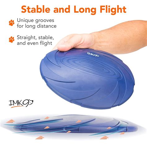 IMK9 Dog Flying Disc Toy - for Small Medium or Large Dogs -- You can ...