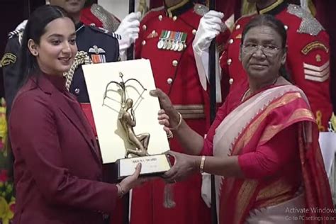 National Sports Awards जयपुर की बेटी ने रचा इतिहास राष्ट्रपति