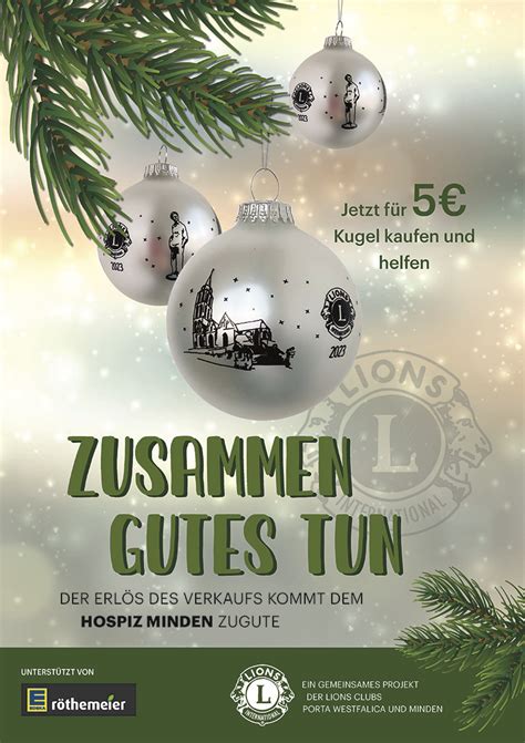 Weihnachtskugel 2024 Lions Club Porta Westfalica Adventskalender