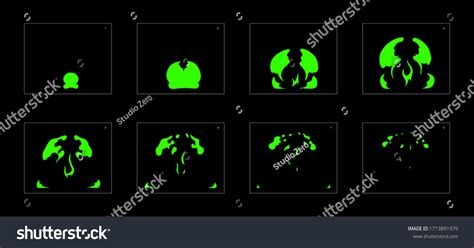 Liquid Explosion Animation Effect Explosion Effect Stock Vector Royalty Free 1713891979