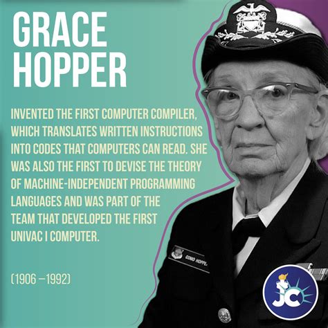 City Grace Hopper Invented The First Computer Compiler Which