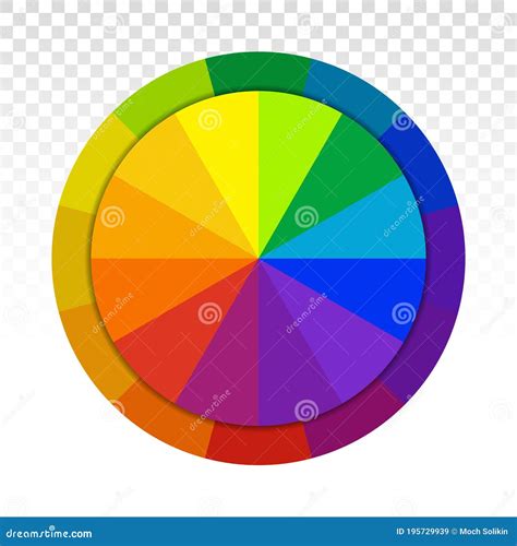 Color Wheel Or Color Picker Circle Flat Vector Icon For Apps And
