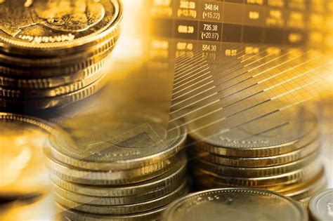 Premium Photo Stock Market Investment Trading Financial Coin And