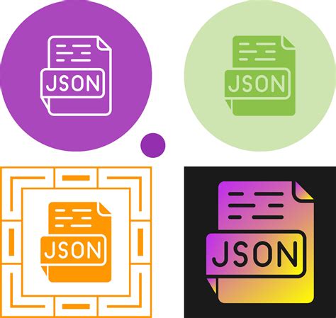 Json Vector Icon 40791042 Vector Art At Vecteezy