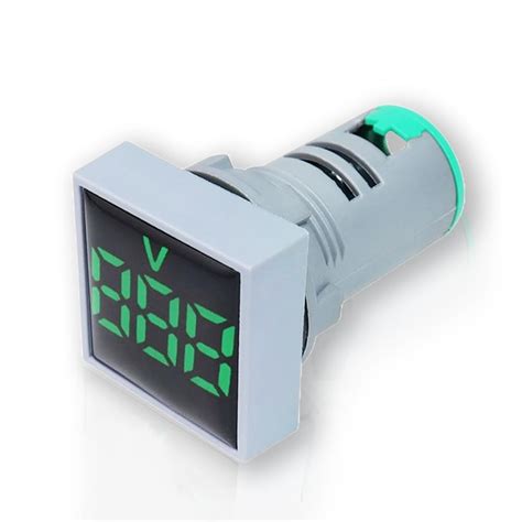 ICSTORE Digital AC Voltage Meter Indicator V LED Display Panel Voltmeter For Electrical