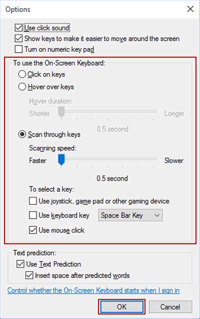 Typing Settings