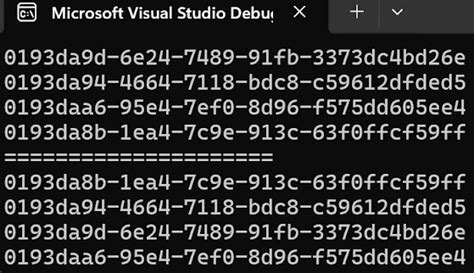 Understanding UUID V In NET
