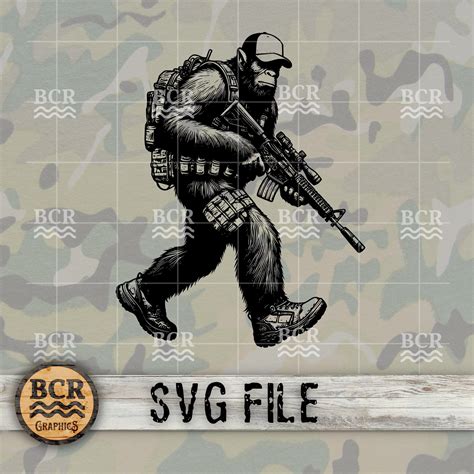 Tactical Bigfoot Svg Sasquatch Svg Bigfoot Svg Bigfoot Download Sasquatch Download Bigfoot