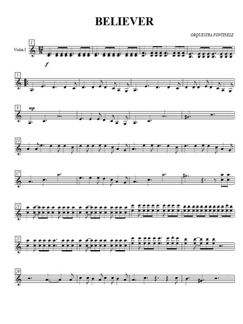 Believer Violin 1 Pdf
