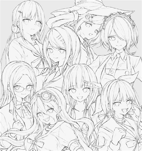 Safebooru 6girls D Absurdres Akamatsu Kaede Bangs Blush Breasts