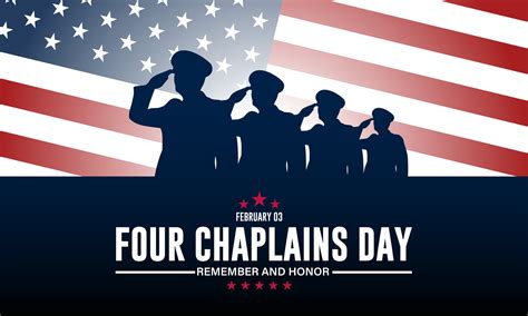 Four Chaplains Day February 03 Background Illustration 47456934 Vector