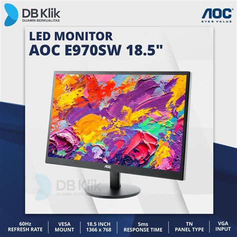 LED Monitor AOC E970SW 18 5