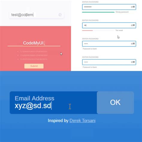 7 Form Validation Design Inspiration Html And Css Snippets Ξ ℂ𝕠𝕕𝕖𝕄𝕪𝕌𝕀