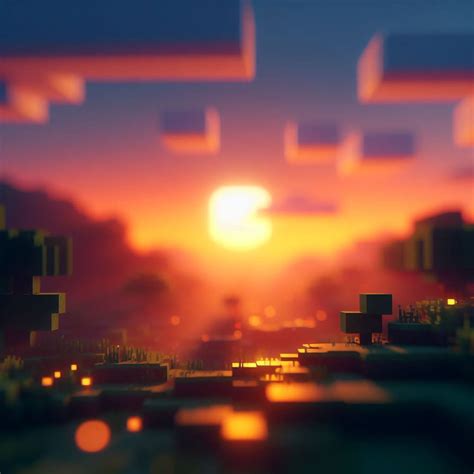 Ai Minecraft Sunset By Ja2h On Deviantart