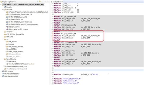 CCS EK TM C GXL Main PDI APP C Being Referred Instead Main Single Driver C Code Composer