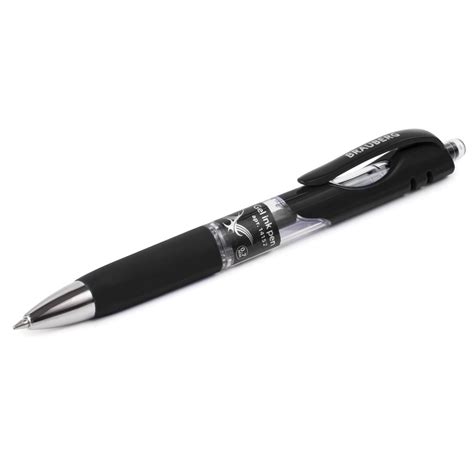 Ручка гелевая автоматическая с грипом BRAUBERG "Black Jack", ЧЕРНАЯ ...