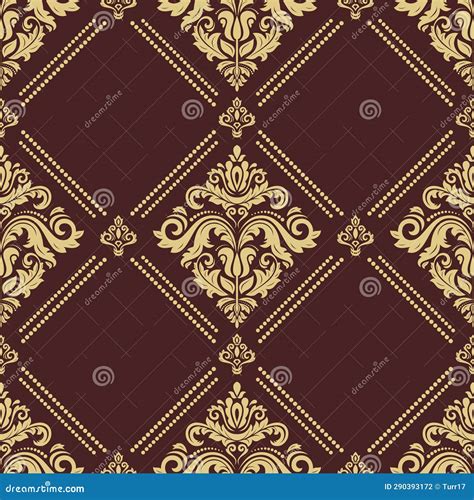 Classic Seamless Fine Pattern With Arabesques Stock Illustration
