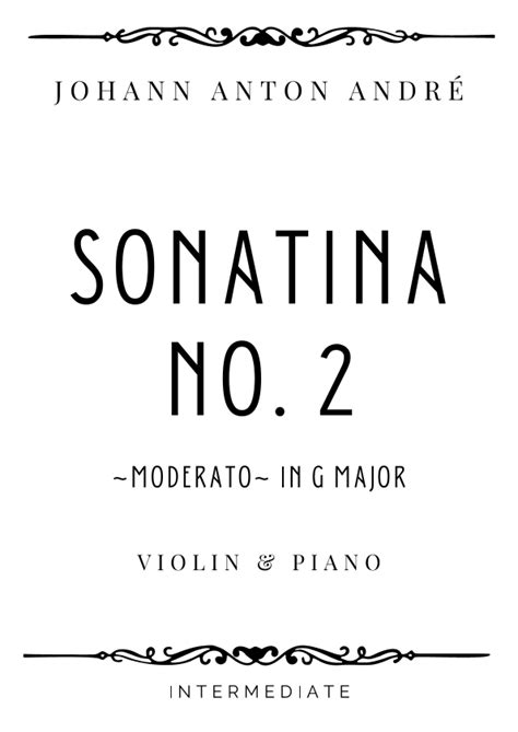 André Moderato from Sonatina No 2 Op 34 in G Major Intermediate