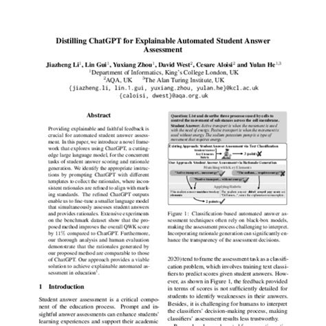 Distilling Chatgpt For Explainable Automated Student Answer Assessment Acl Anthology