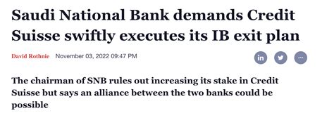 Saudi National Bank And Cs Rcreditsuisse