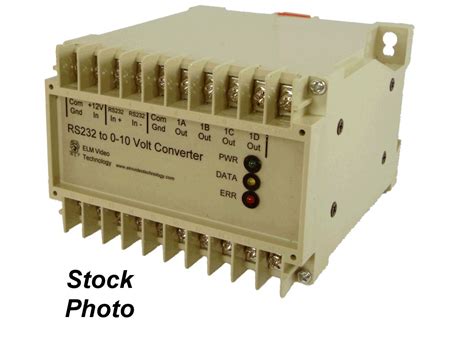 Din Rail Dmx 0 10 Volt Analog Converter Elm Video Technology