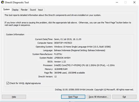 Vga Terdeteksi Sebagai Render Di Dxdiag Kaskus