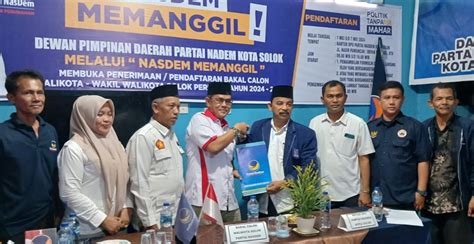 Mendaftar Lagi Ke Hanura Dan Nasdem Ikhtiar Nofi Candra Maju Pilwako