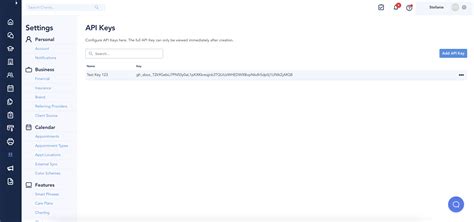 generate api key s on production healthie software support
