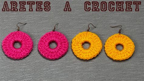 PASO A PASO PARA TEJER ARETES A CROCHET YouTube