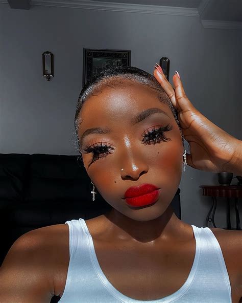 Red Lipstick Makeup Looks Bold Lip Makeup Lipstick For Dark Skin