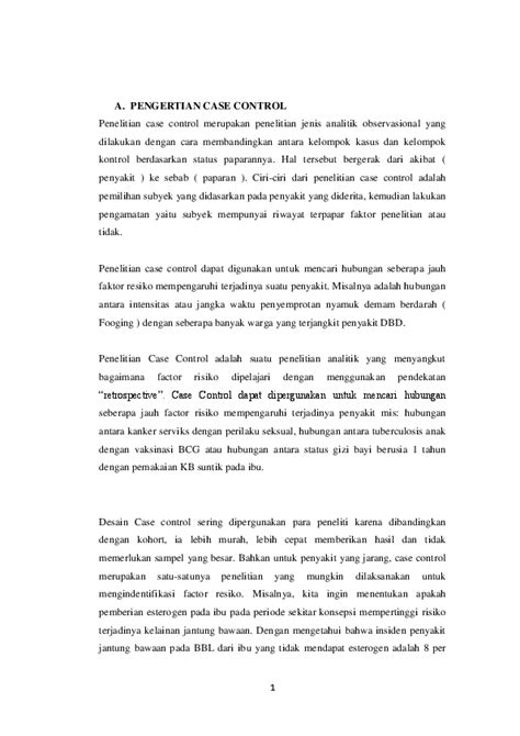 doc a pengertian case control
