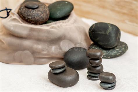 Set Of Massage Hot Stones Stock Image Image Of Healthy 188957041