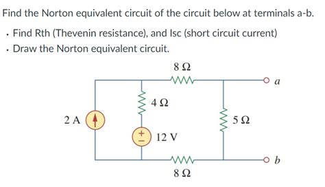 Solved Find The Norton Equivalent Circuit Of The Circuit