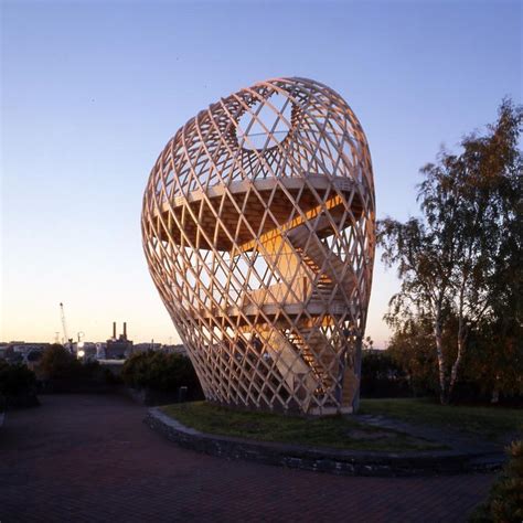 Parametricarchitecture On Linkedin Helsinki Finland Wood Woodwork Structure Installation