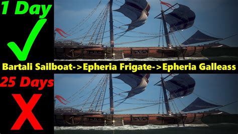 Epheria Galleass In 1 Day Vs 25 Days Black Desert Online Youtube